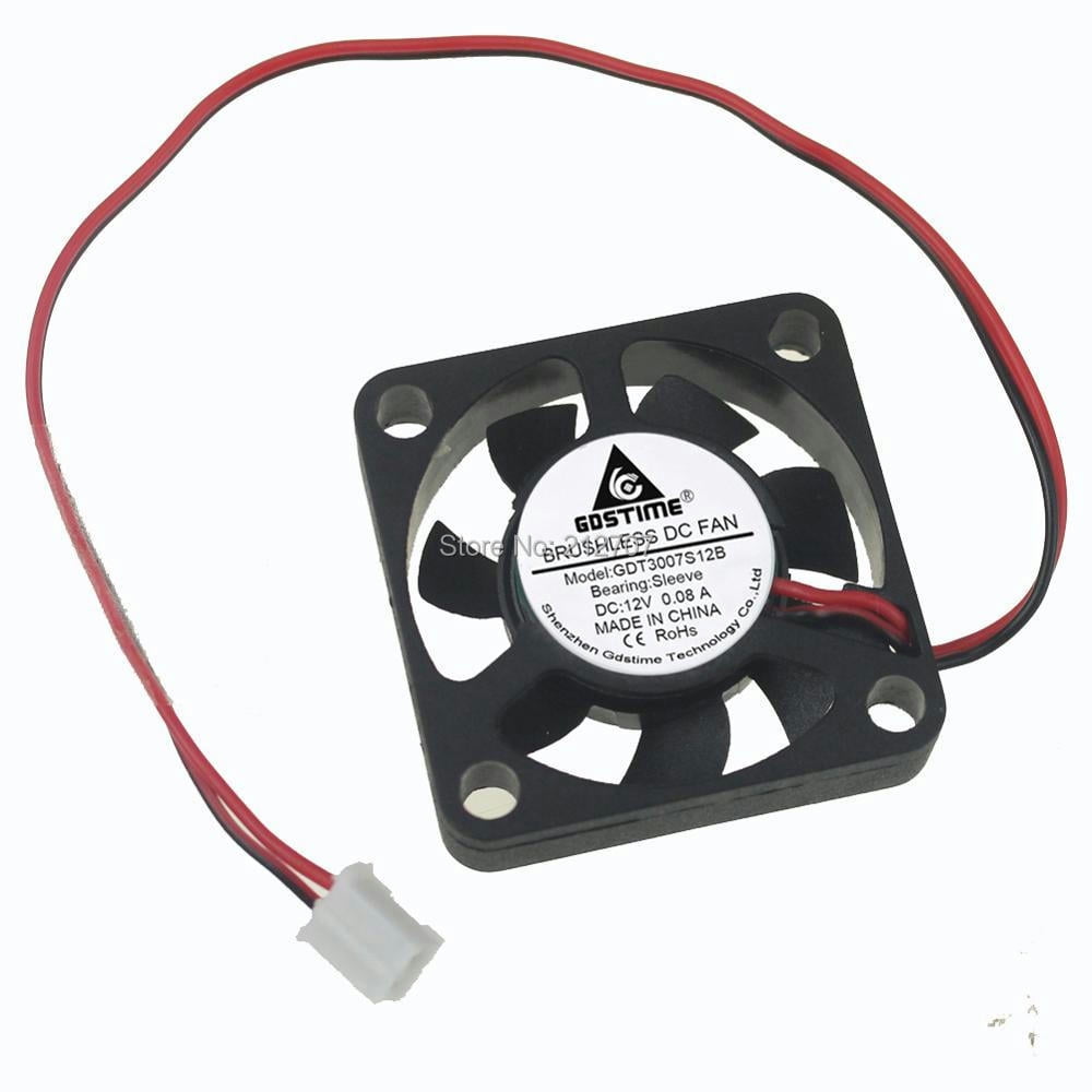 FOR 5pcs/lot 12V 2Pin 3007 30x30x7mm 30mm Brushless DC Motor Cooling ...