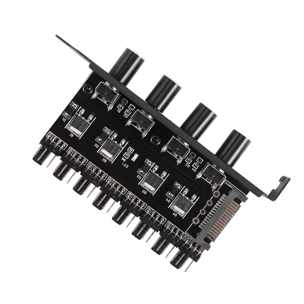 FOR 6X Pc 8 Channels Fan Hub 4 Knob Cooling Fan Speed Controller For ...