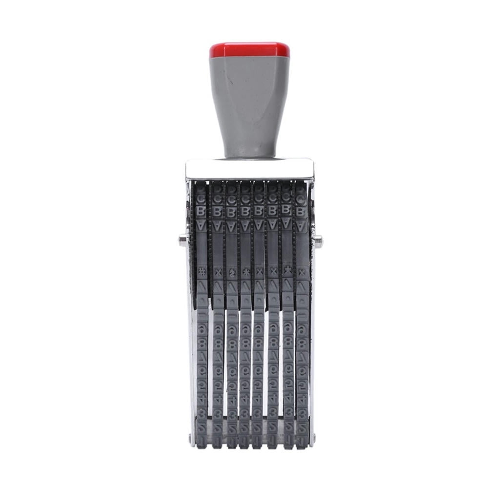 FOR 8 Digit bet English Letter Number Rolling Rubber Stamp Emboss Diy ...