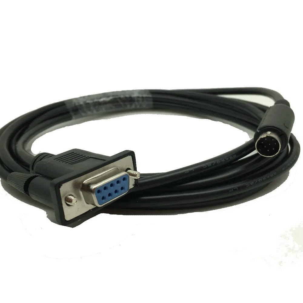 FOR 8P Mini Din Male to Female DB9 RS232 PLC Cable 2.5M for Melsec to ...