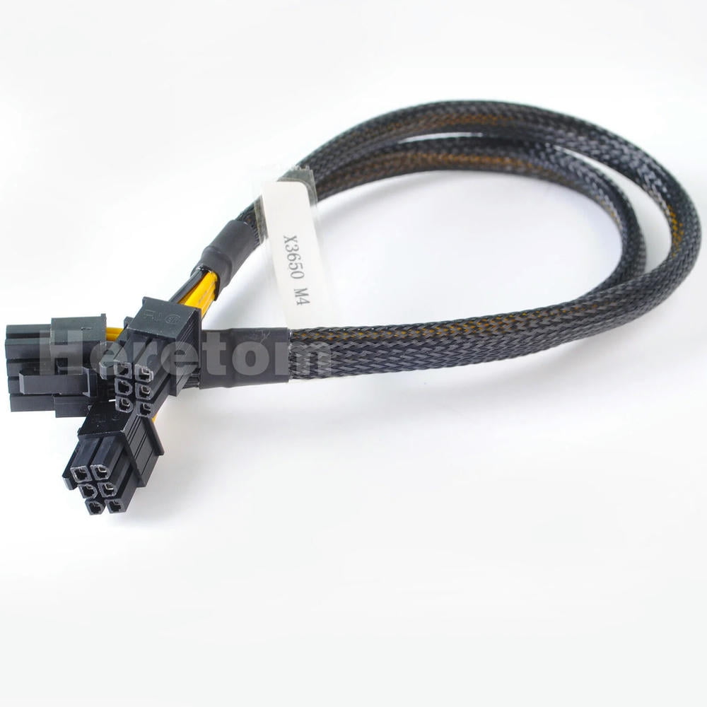 FOR 8pin to 6+6Pin Power Adapter Cable For X3650 M4 M5 to GPU Video ...