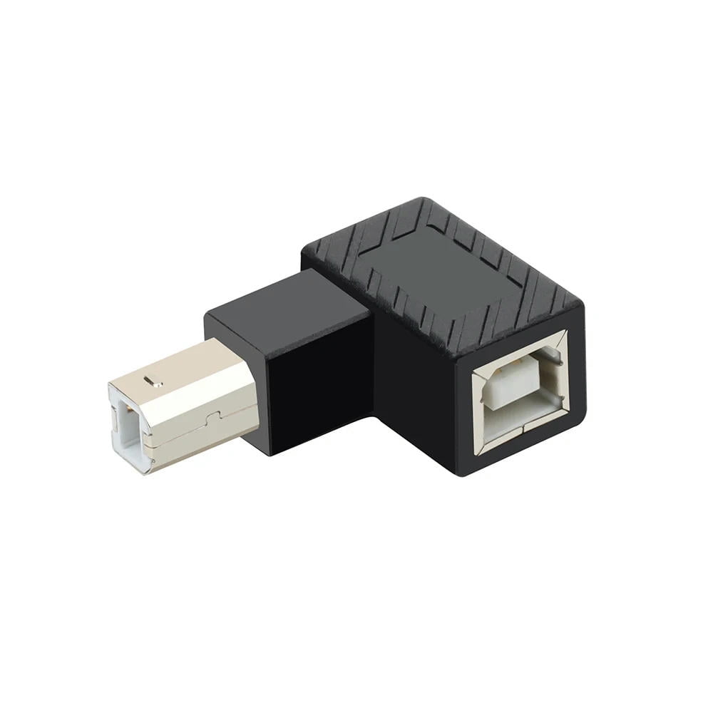 FOR 90 L type USB 2.0 B male to female adapter connector printer Left ...