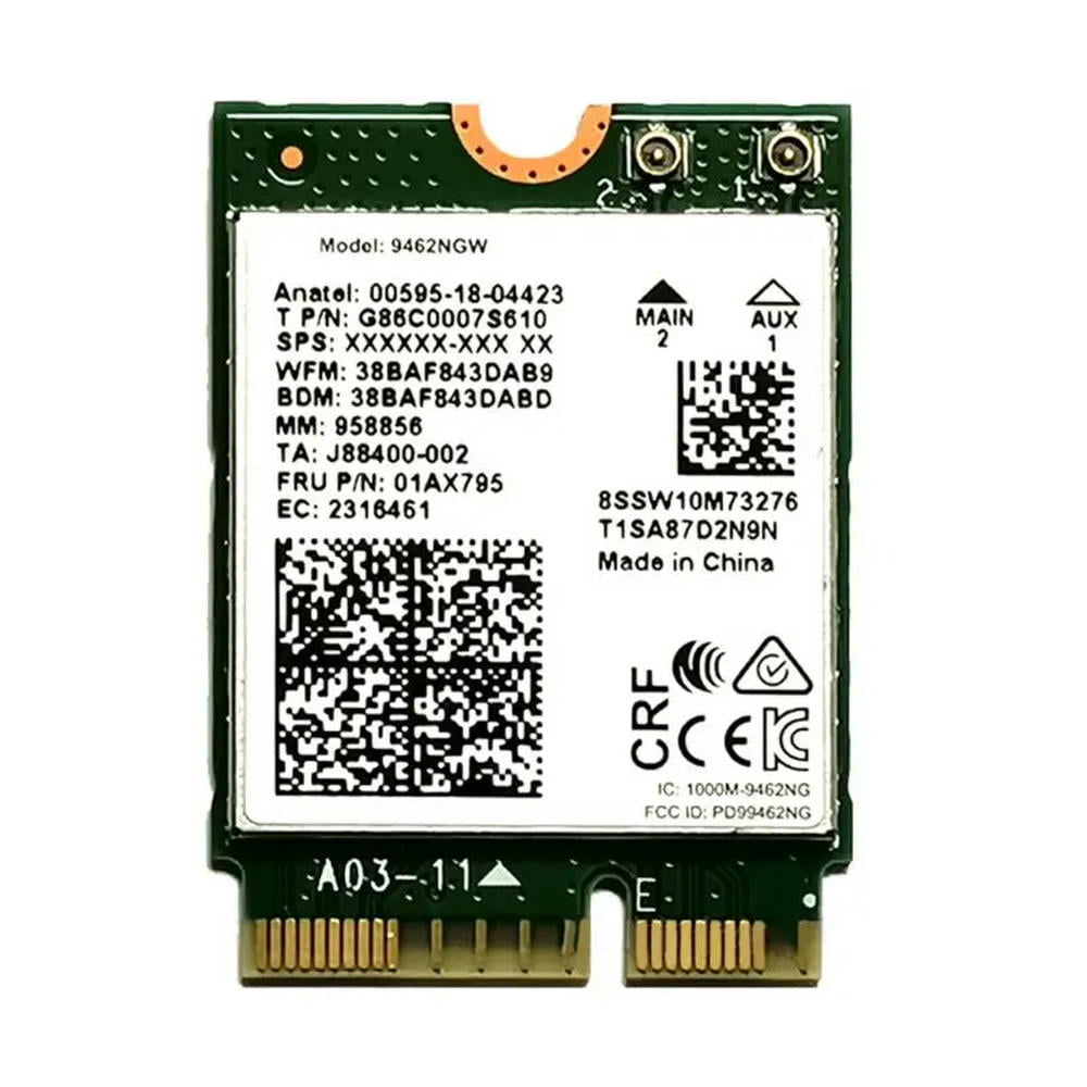 FOR AC Dual Band Wifi Card Adapter for 9462NGW CNVI M.2 Key E with ...