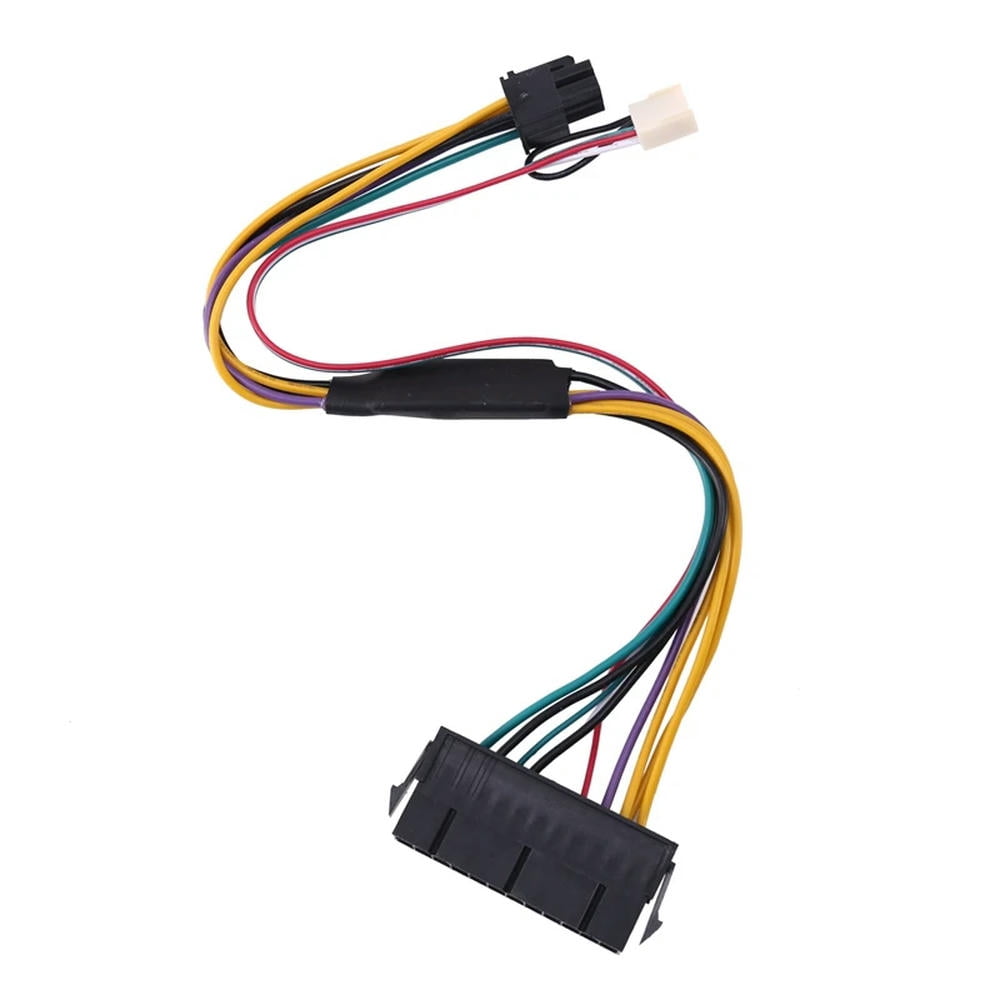 FOR ATX PSU Power Supply Cable PCIe 6 Pin to ATX 24 Pin Power Supply ...