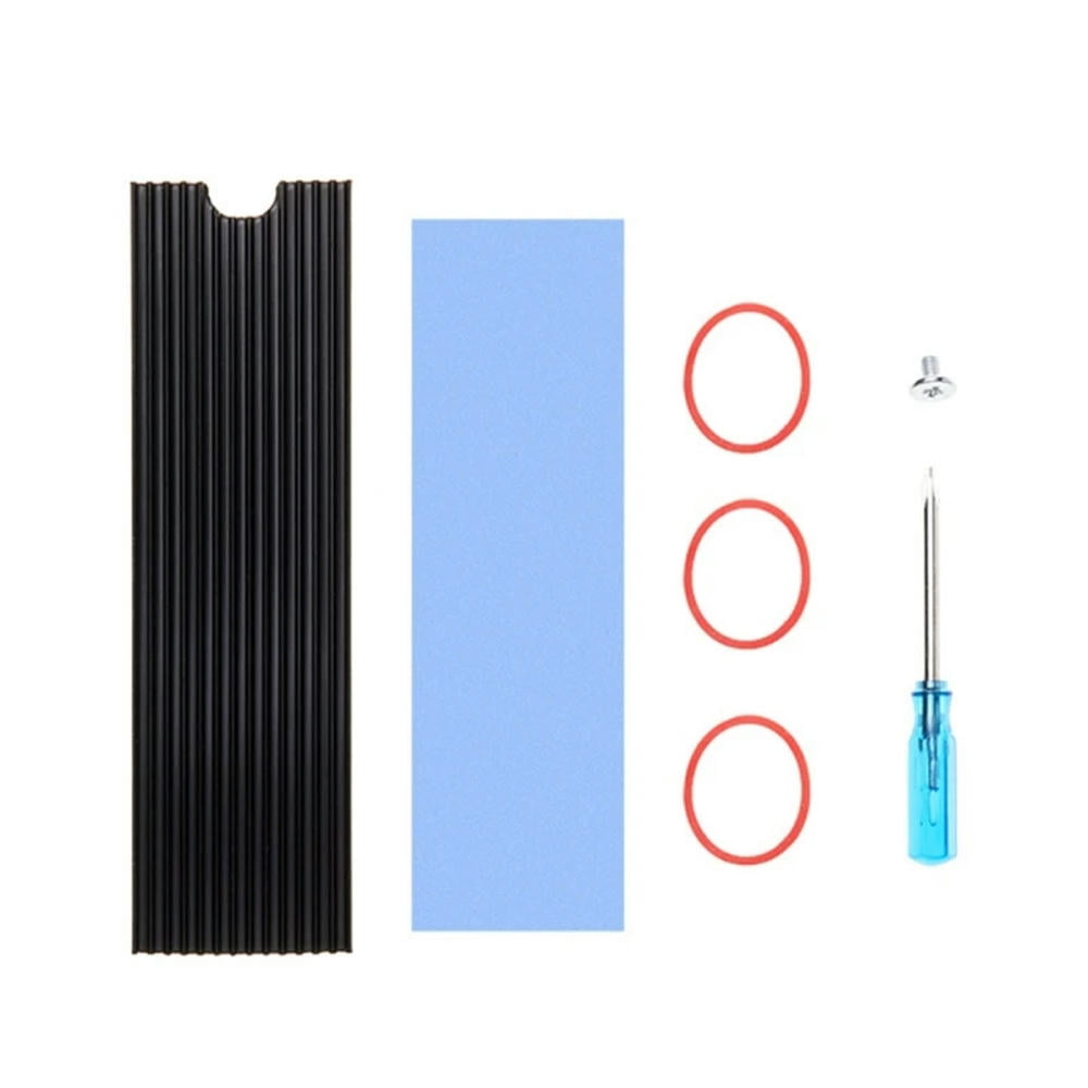 FOR Aluminum M.2 Heatsink M.2 2280 NVMe SSD Heat Sink with Silicone Pad ...