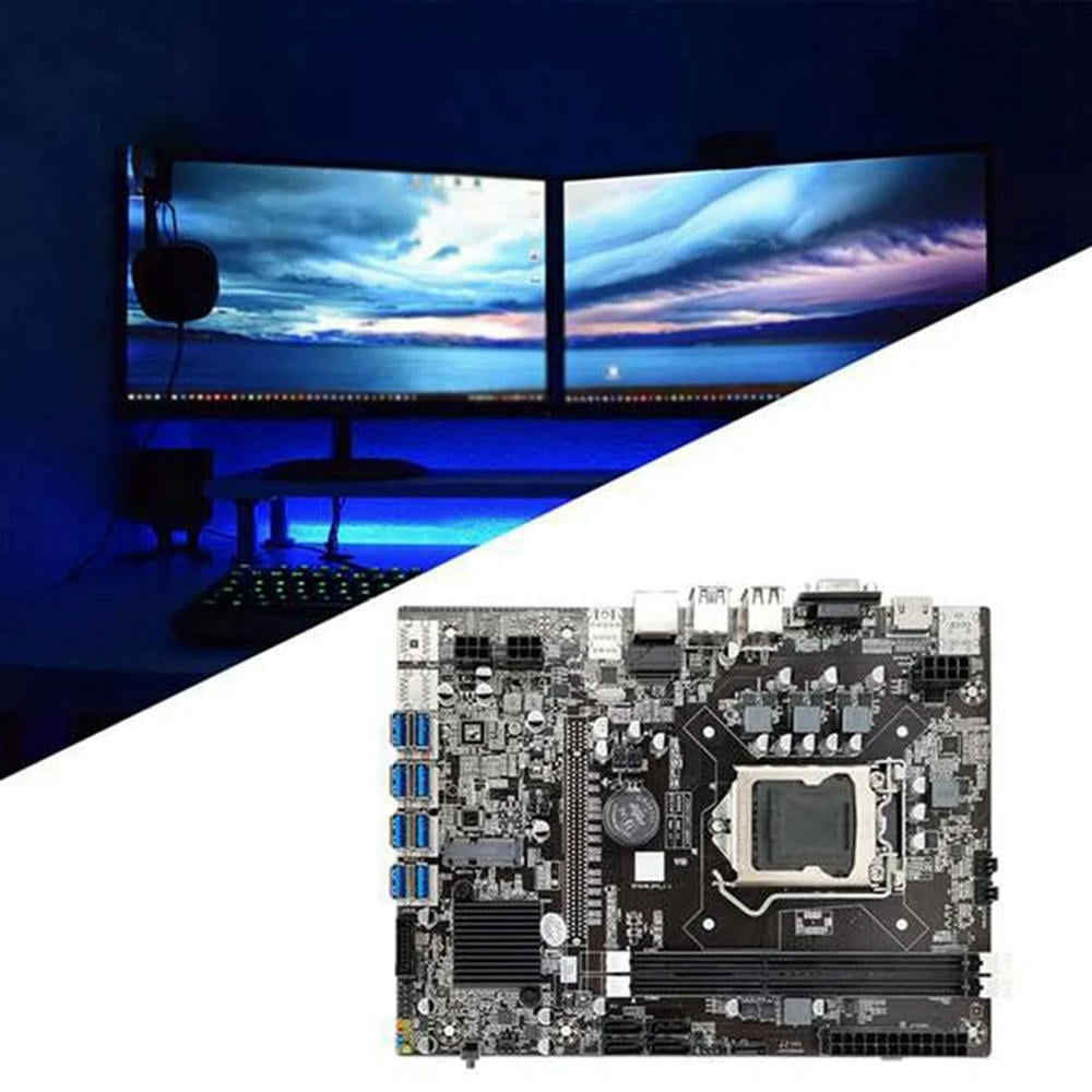 FOR B75 Mining Motherboard 8GPU USB To PCIE 6Pin To Dual 8Pin Cable ...