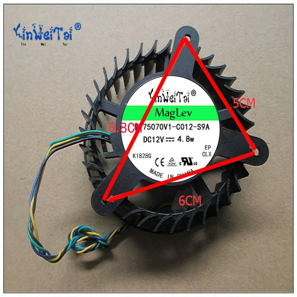 FOR BFB1012L 5M1T 12V MGT8012YB-W20 graphics fan hole distance 50*60 ...