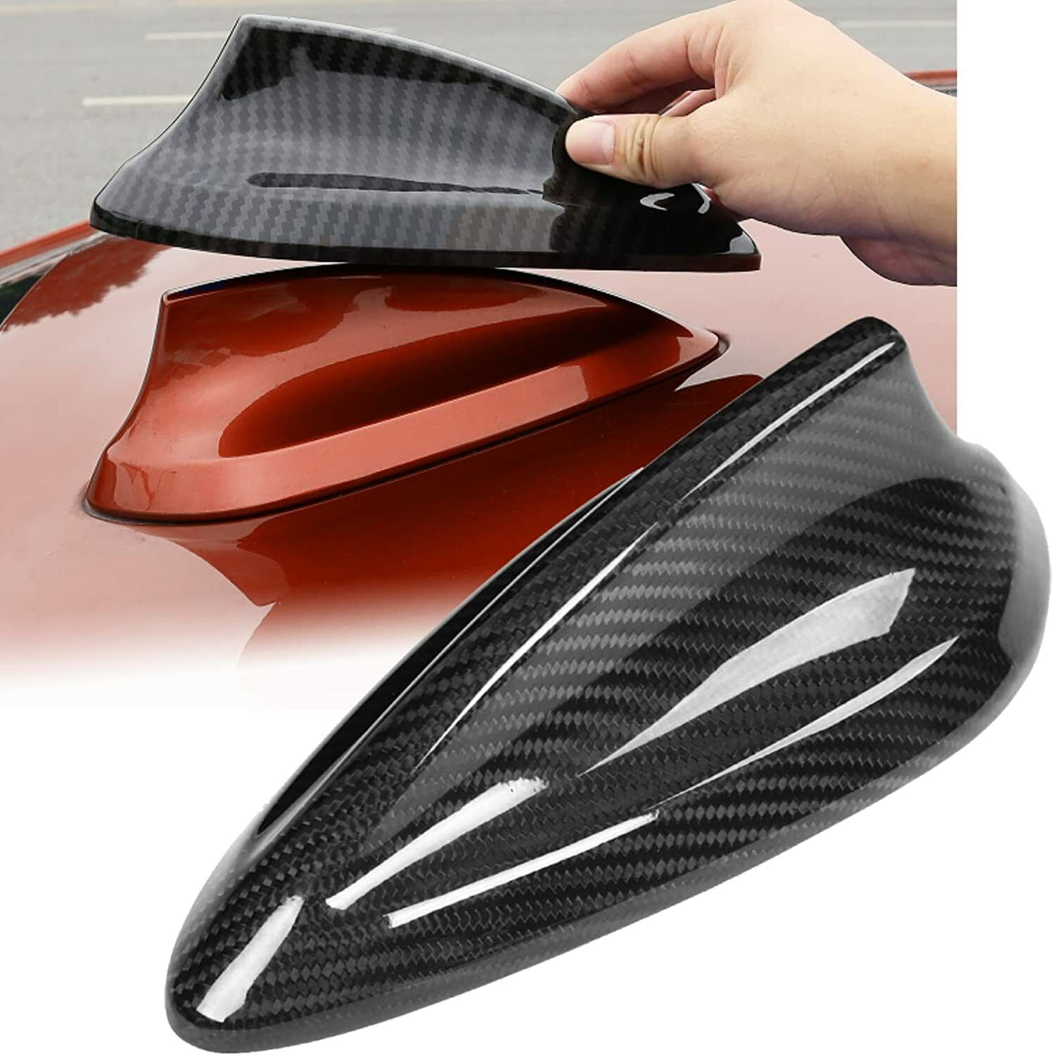 FOR BMW F30 F22 F32 F36 F80 M3 M4 REAL CARBON FIBER SHARK FIN ANTENNA ...