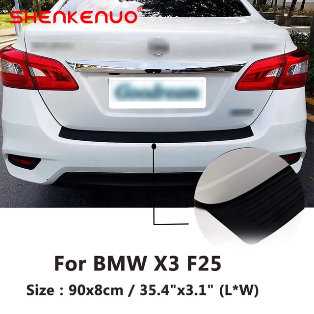 FOR BMW X3 F25 2010-2017 Rear Bumper Protector Gard Trim Rubber Cover ...