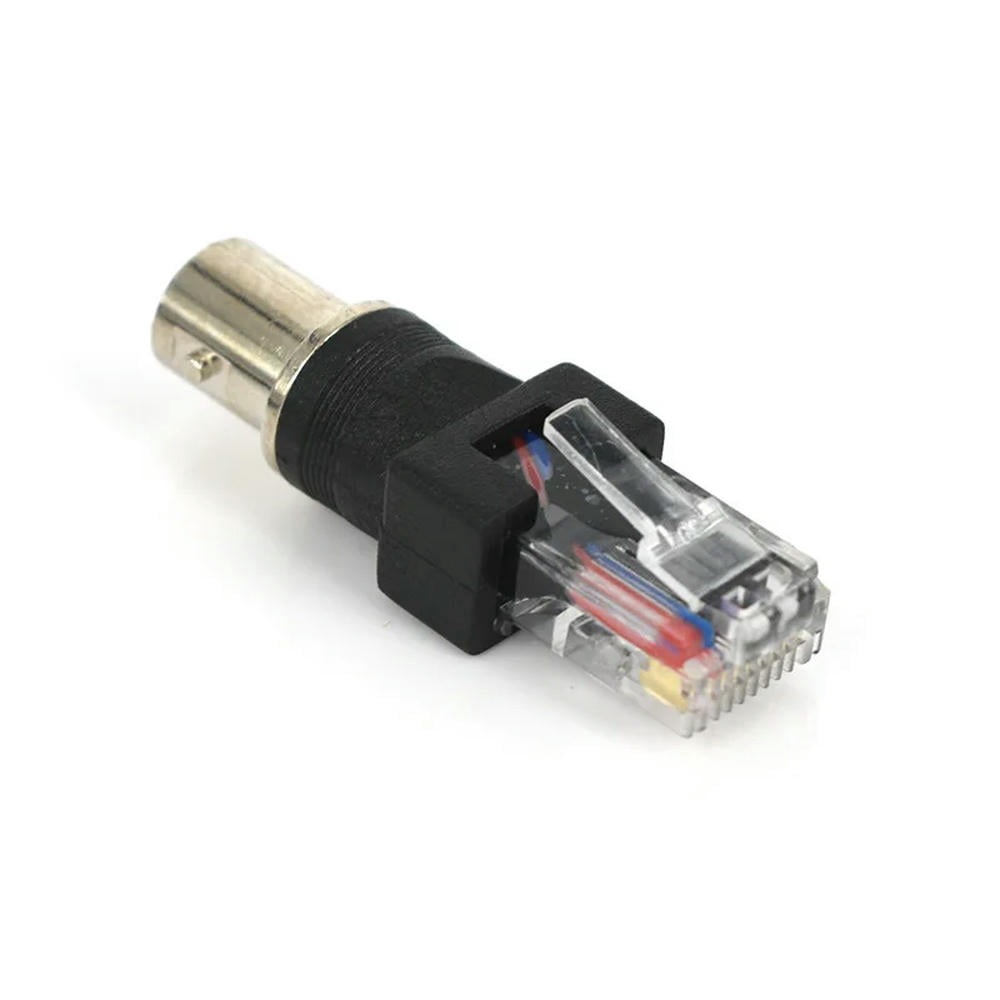 FOR BNC Female to RJ45 Male Coaxial Coax Barrel Coupler Adapter RJ45 to ...