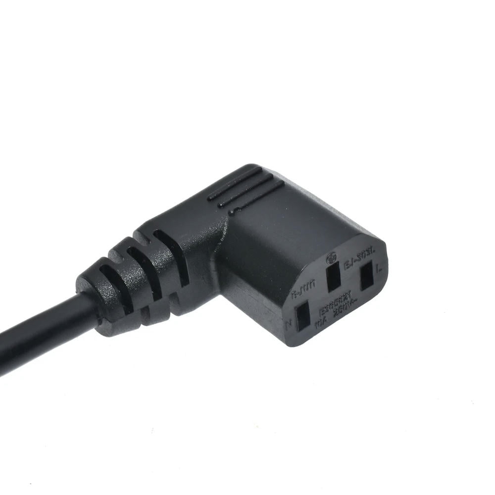 FOR C14 to C13 Panel Mount Power Cable Right Bent 90 Degree IEC 320 C13 Female to C14 Male PDU ...
