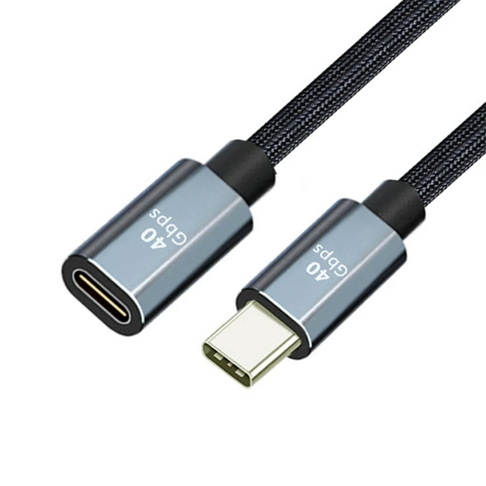 FOR Cablecc USB4 40Gbps Male to Female Extension 100W Cable Data ...