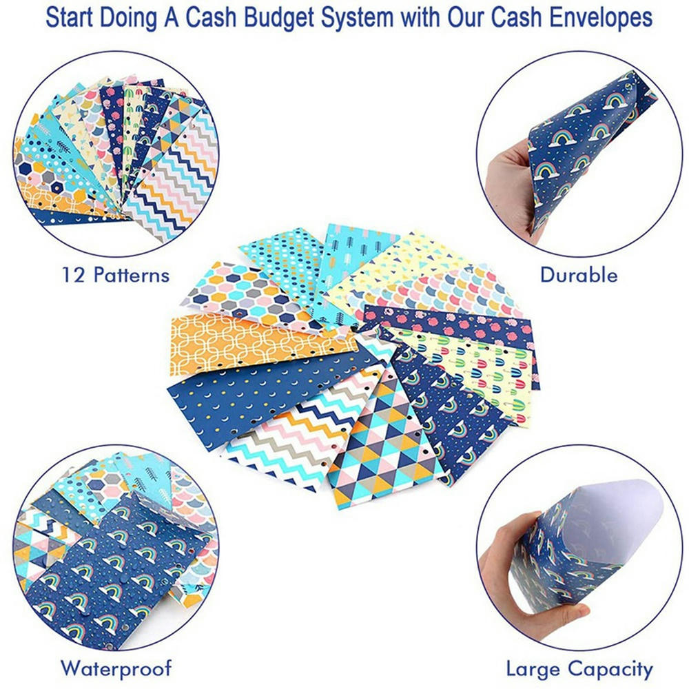 FOR Cash Budget Envelope Wallet System For Women 24 Budget Sheets ...