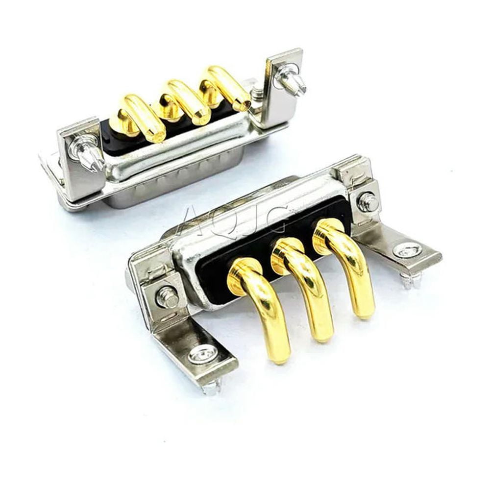 FOR D-SUB3V3 male head 3-pin elbow plug board 3P welding board socket 3 ...