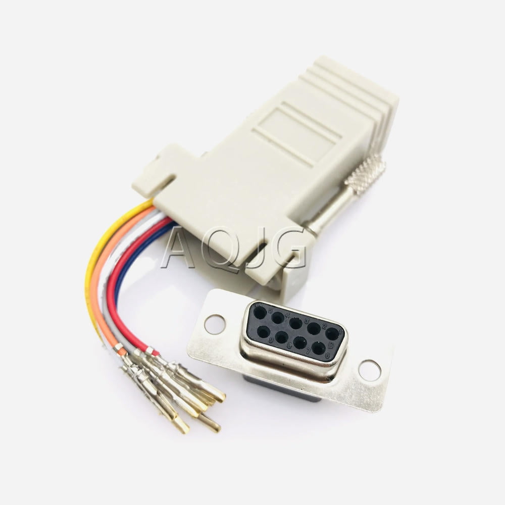 FOR DB9 Female to RJ45 Female DB9 to RJ45 Adapter Connector rs232 ...