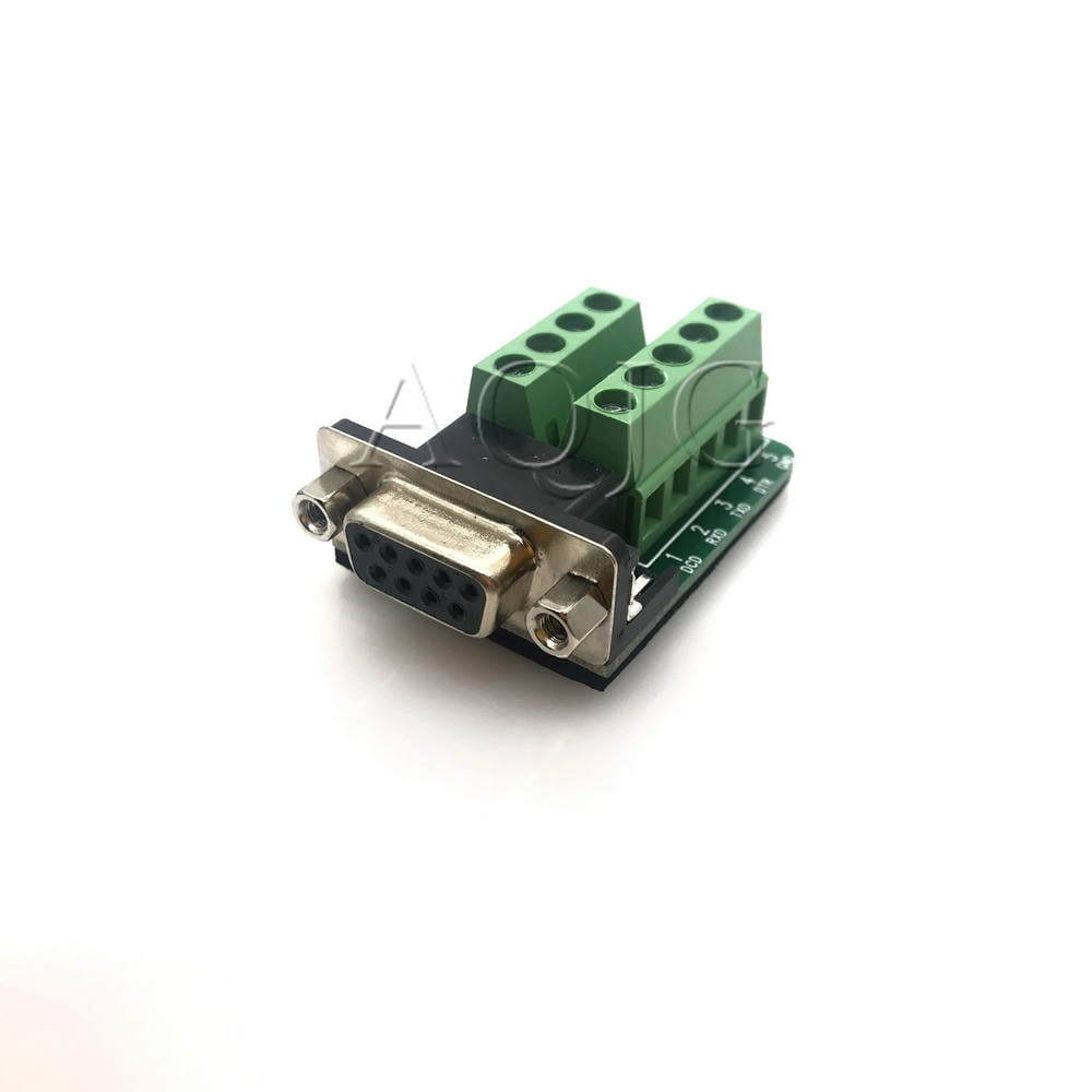 FOR DB9 Male Female Adapter Signals Terminal Module RS232 Serial To ...