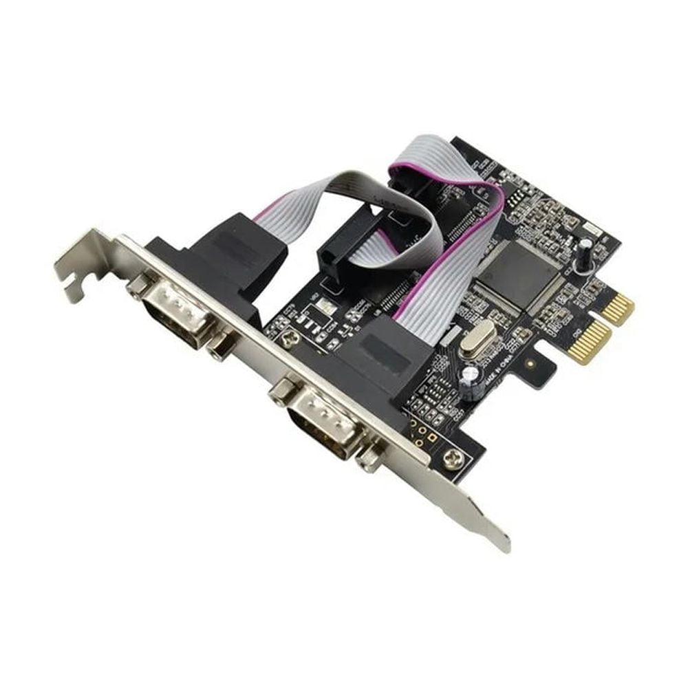 FOR DB9 RS232 Serial card 2 Serial Port PCIe Dual Serial Expansion Card Chip MCS9901 2 Port ...