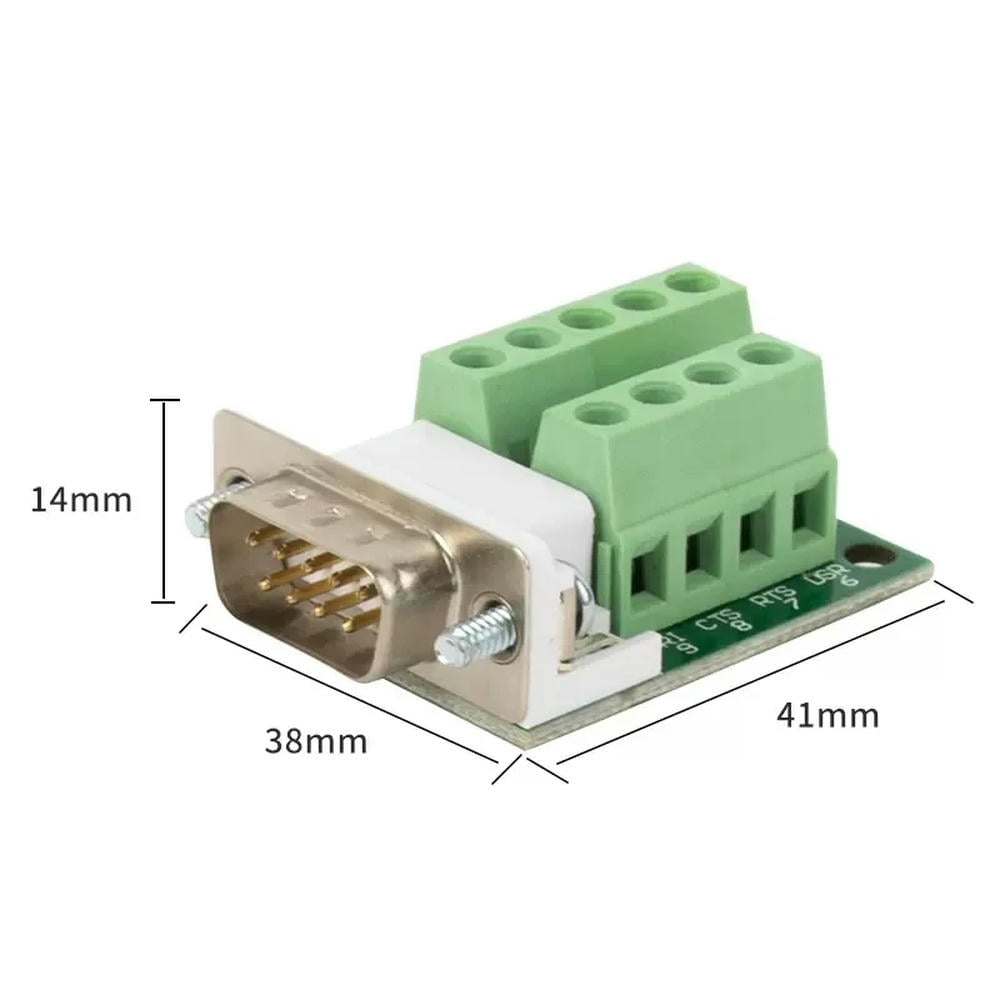 FOR DB9 Solderless male female RS232 plug 9-pin serial port head DB9 ...