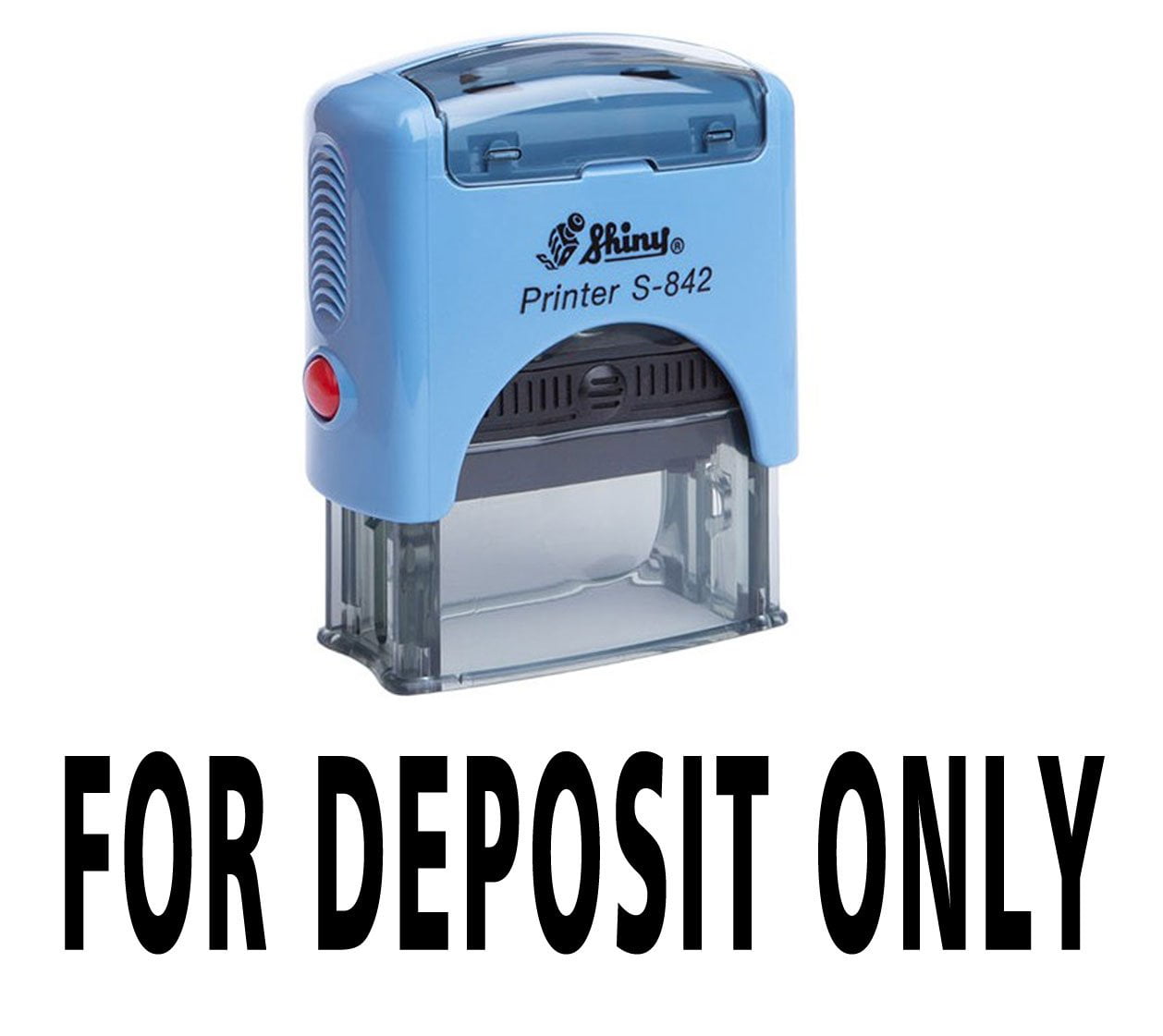 FOR DEPOSIT ONLY Self Inking Rubber Stamp Custom Shiny Office ...