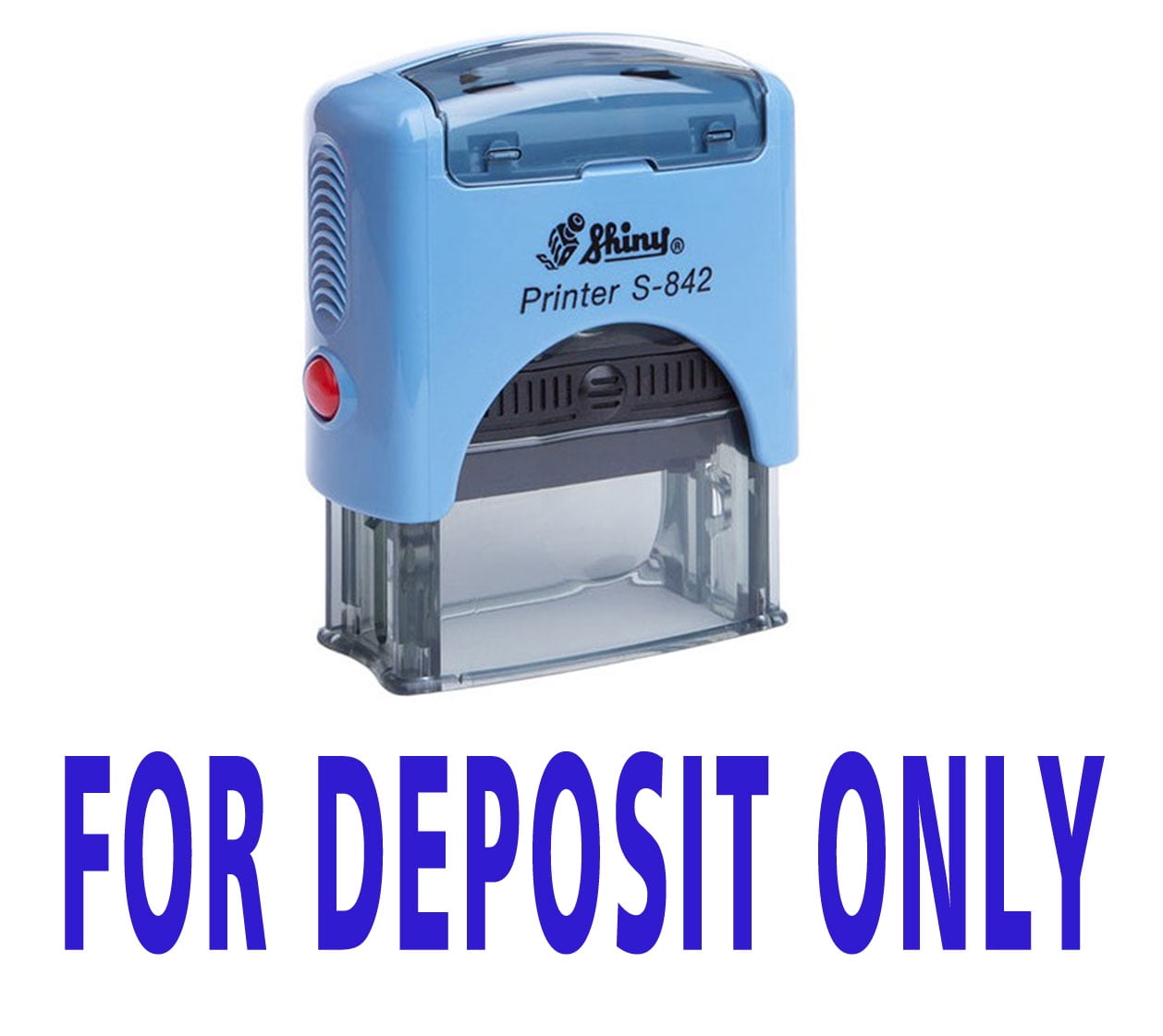 FOR DEPOSIT ONLY Self Inking Rubber Stamp Custom Shiny Office ...