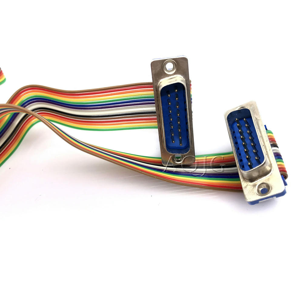 FOR DIDC DB15 Pin Ribbon Cable DIDC-15P Male to Female Male to Male Female to Female Flat Cable ...
