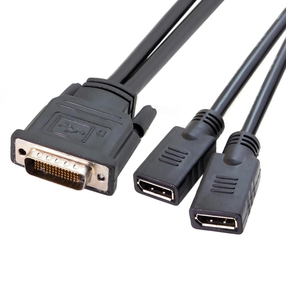 FOR DP Dual to DMS-59Pin Cable DMS-59Pin Male to Dual DP Female ...