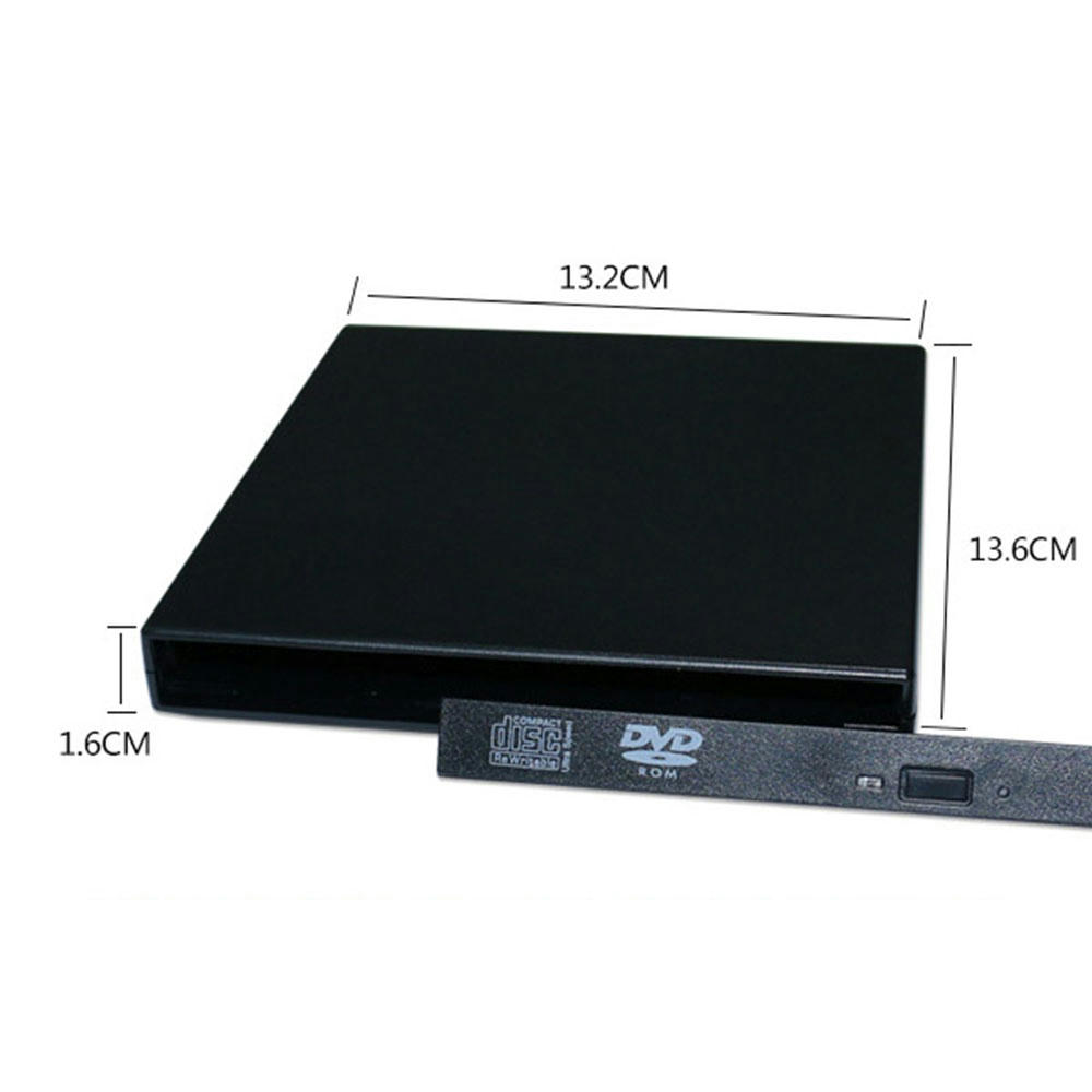 FOR DVD Enclosure Cover IDE SATA 12.7MM Slim DVD CD DVD-ROM Case Drive ...