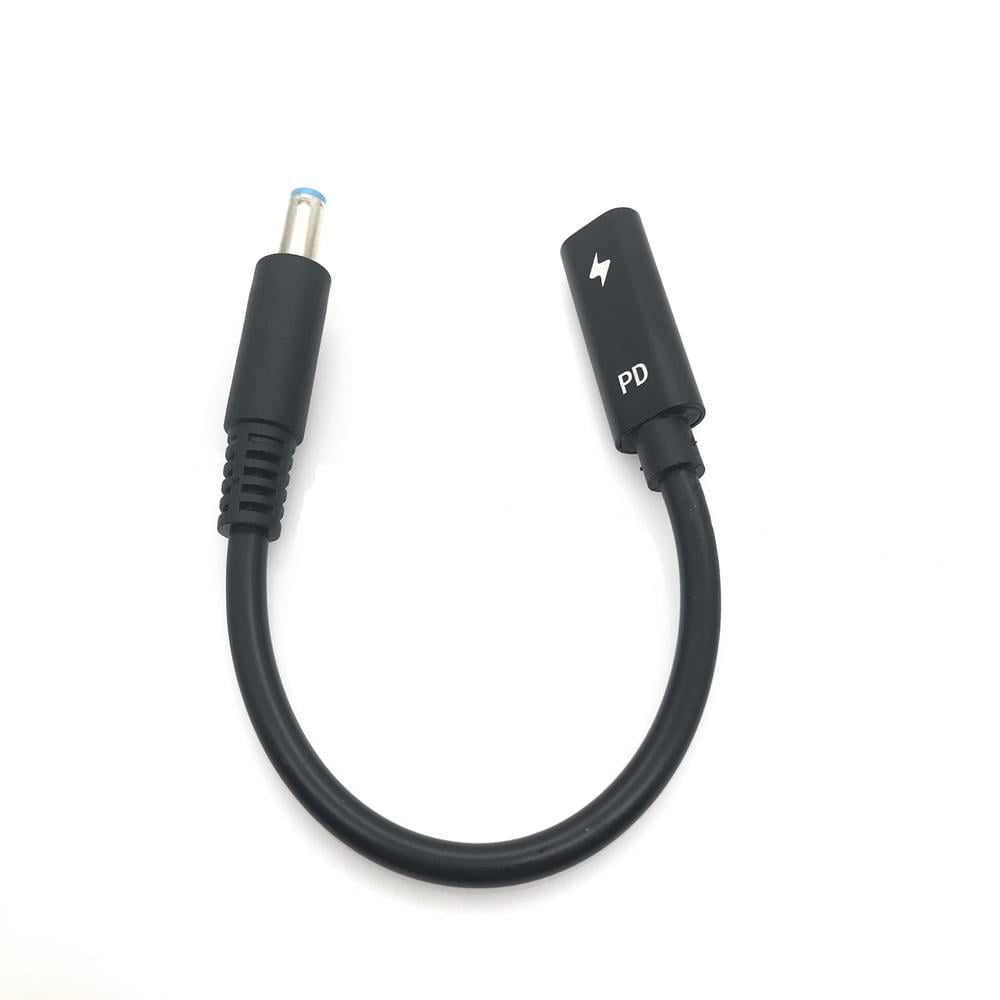 FOR Dc USB Type C USB C Female to 4.5*3.0 4.5x3.0mm with Pin Male Plug ...