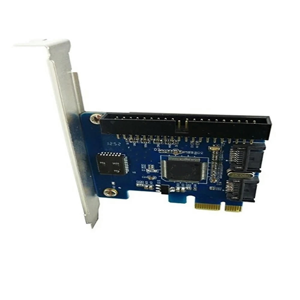 FOR Desktop PCI-E to SATA2.0 card PCIe to dual SATA + IDE 40pin hard ...