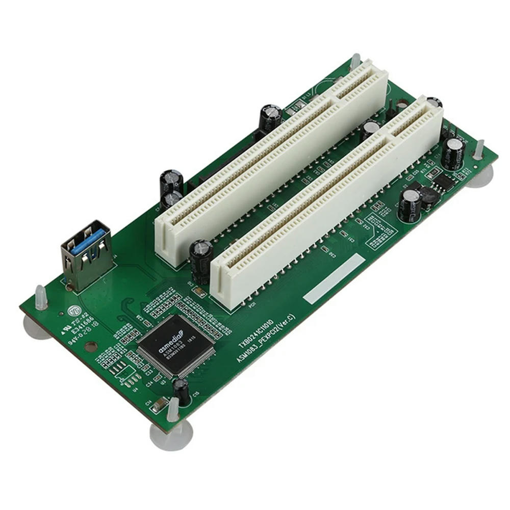 FOR Desktop PCI-Express PCI-E To PCI Adapter Card Pcie To Dual Pci Slot ...