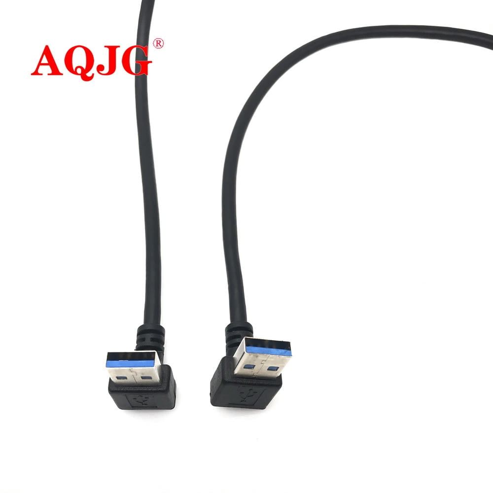 FOR Down USB3.0 to L Shape Adapter Converter USB 3.0 A Male to A male ...