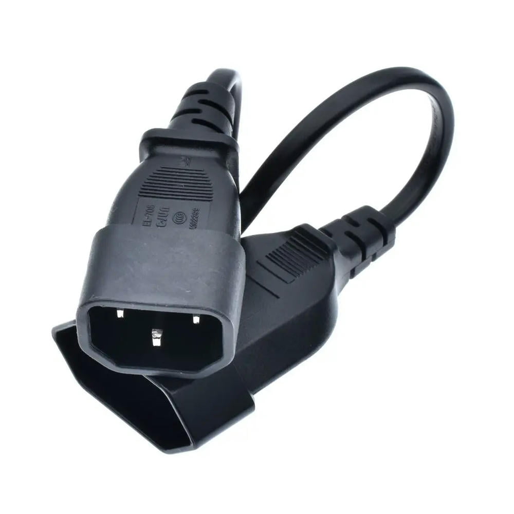 FOR EU Power Cord IEC 320 C14 Male to CEE 7/16 2Pin Female Power Cable For PDU 30CM* - Walmart.com