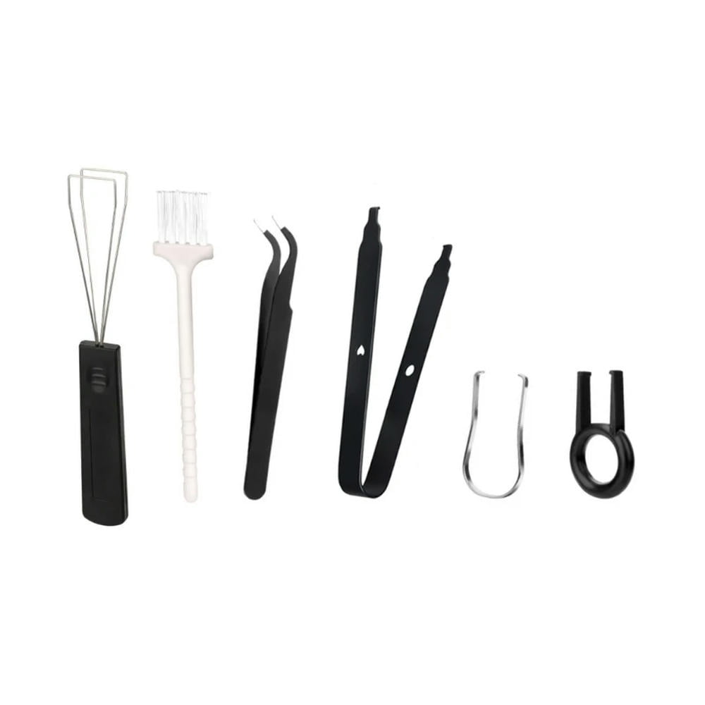 FOR Easy to Use Keycap Puller Brush Set 6 Piece Tool for Removing ...