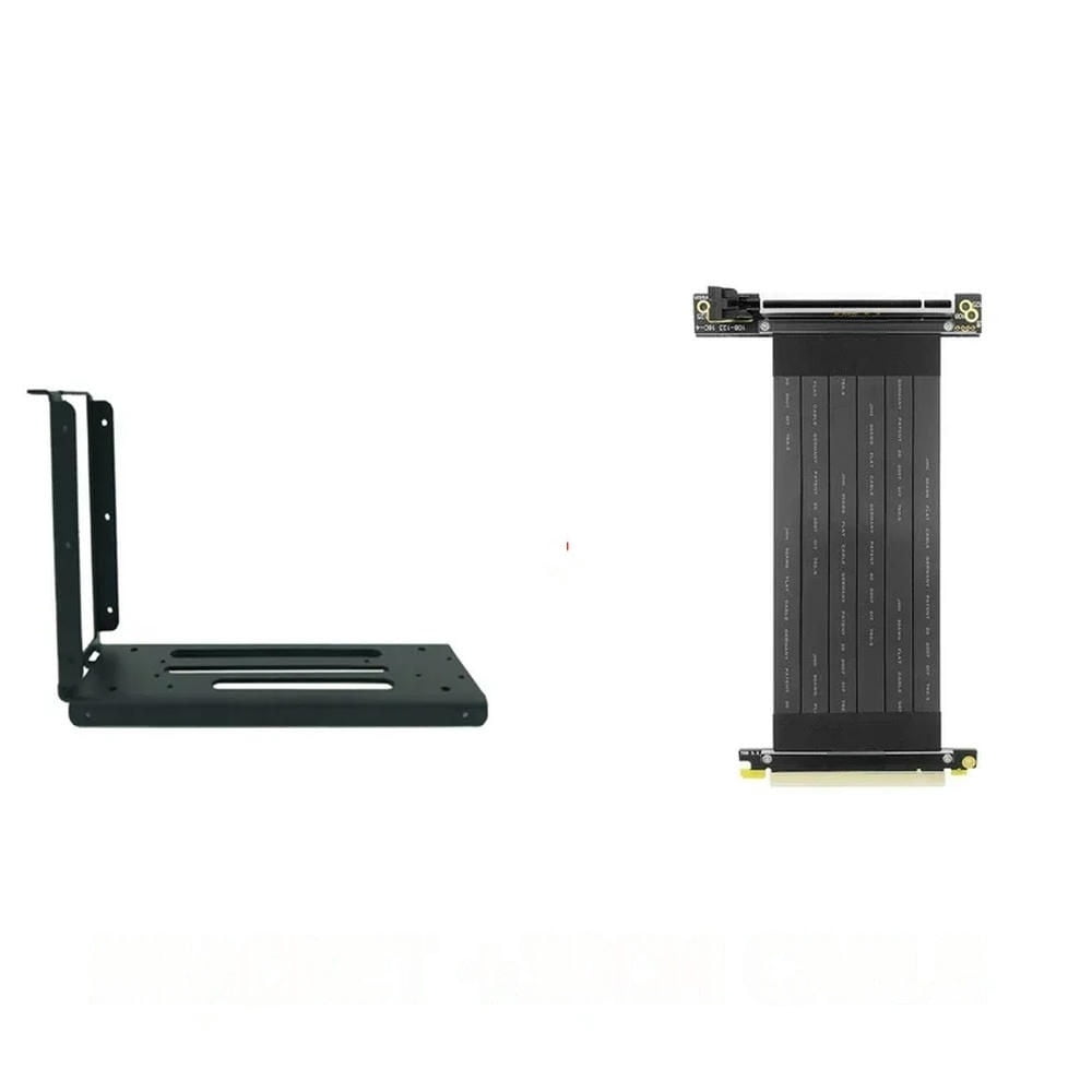 FOR For Chassis Graphics Card Aluminum Bracket Extension Cable Vertical ...