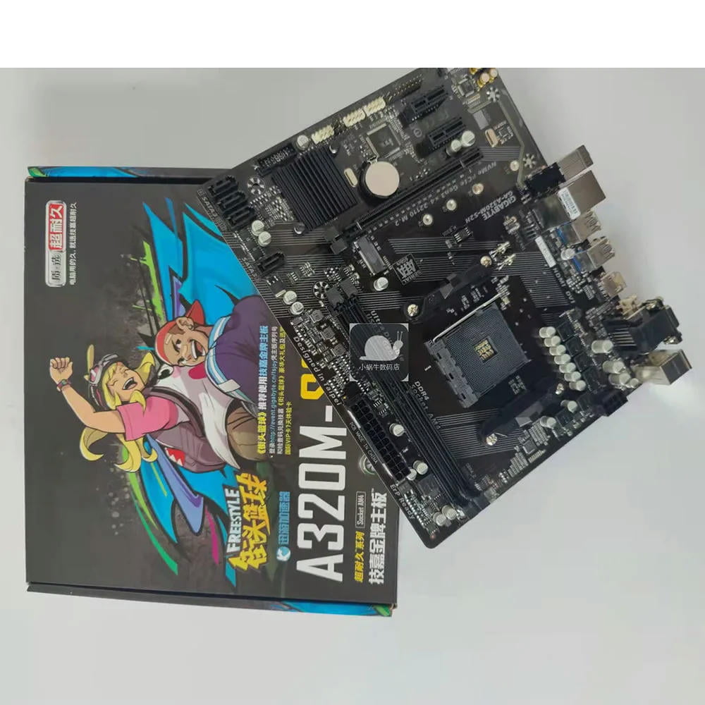 FOR For Desktop Motherboard A320M S2H M-ATX A320 DDR4 M.2 USB3.1 STAT3 ...