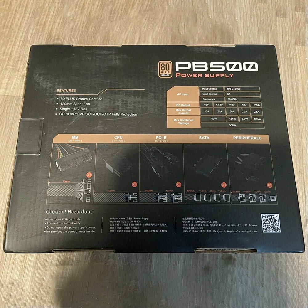 FOR GP-PB500 PB500 500W Active PFC 50-60Hz Form ATX 12V Power - Walmart.com