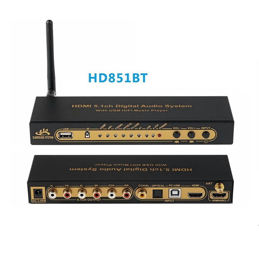 FOR HD851BT DTS AC3 5.1 Audio Converter Decoder HDMI Extractor 4K ARC ...