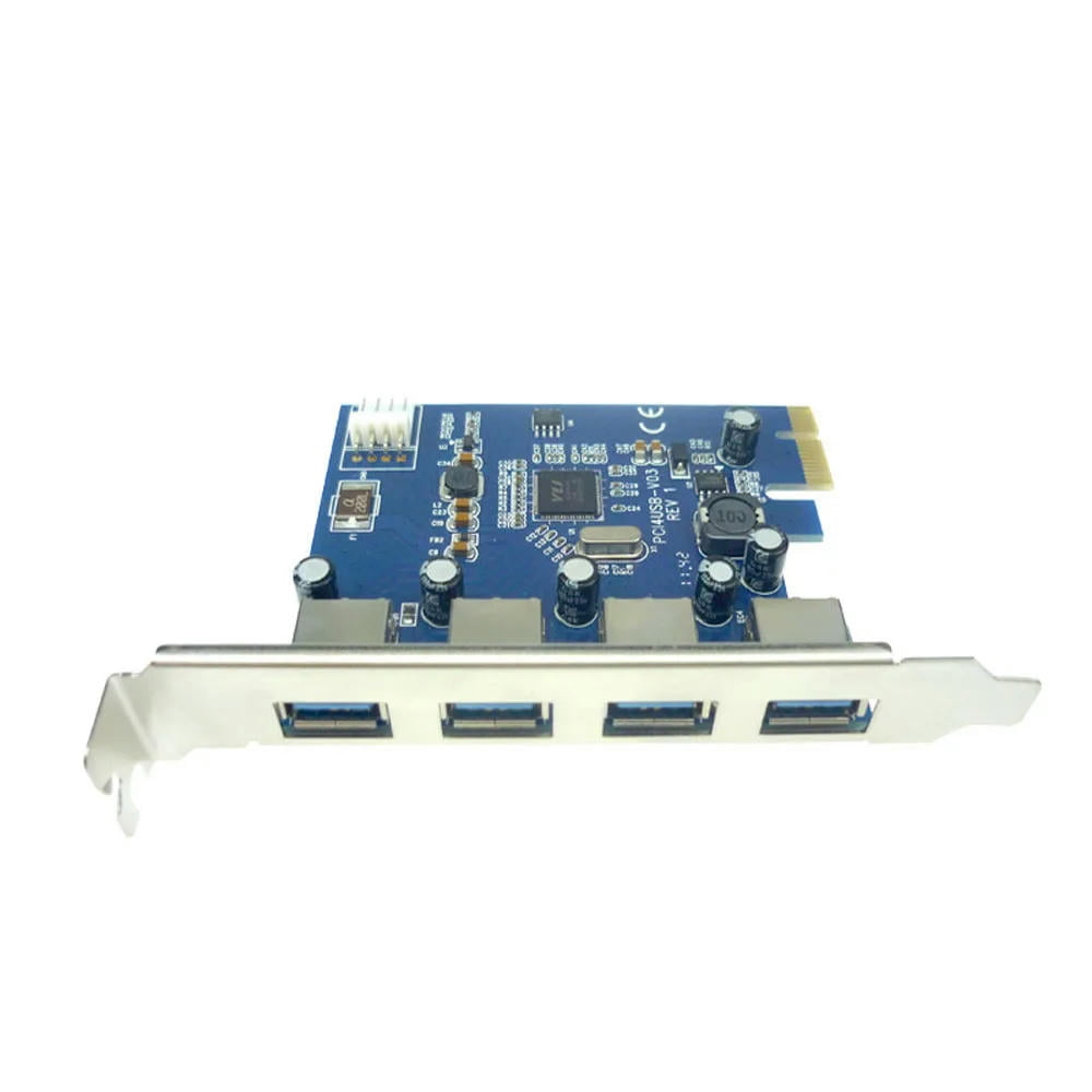 FOR High Speed PCIe USB 3.0 Convert Card PCI-E to 4 Ports USB3.0 ...