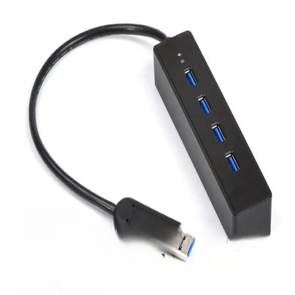 FOR Hot Portable Super Speed 4 ports USB 3.0 Hub LED Indicator 5Gbps ...
