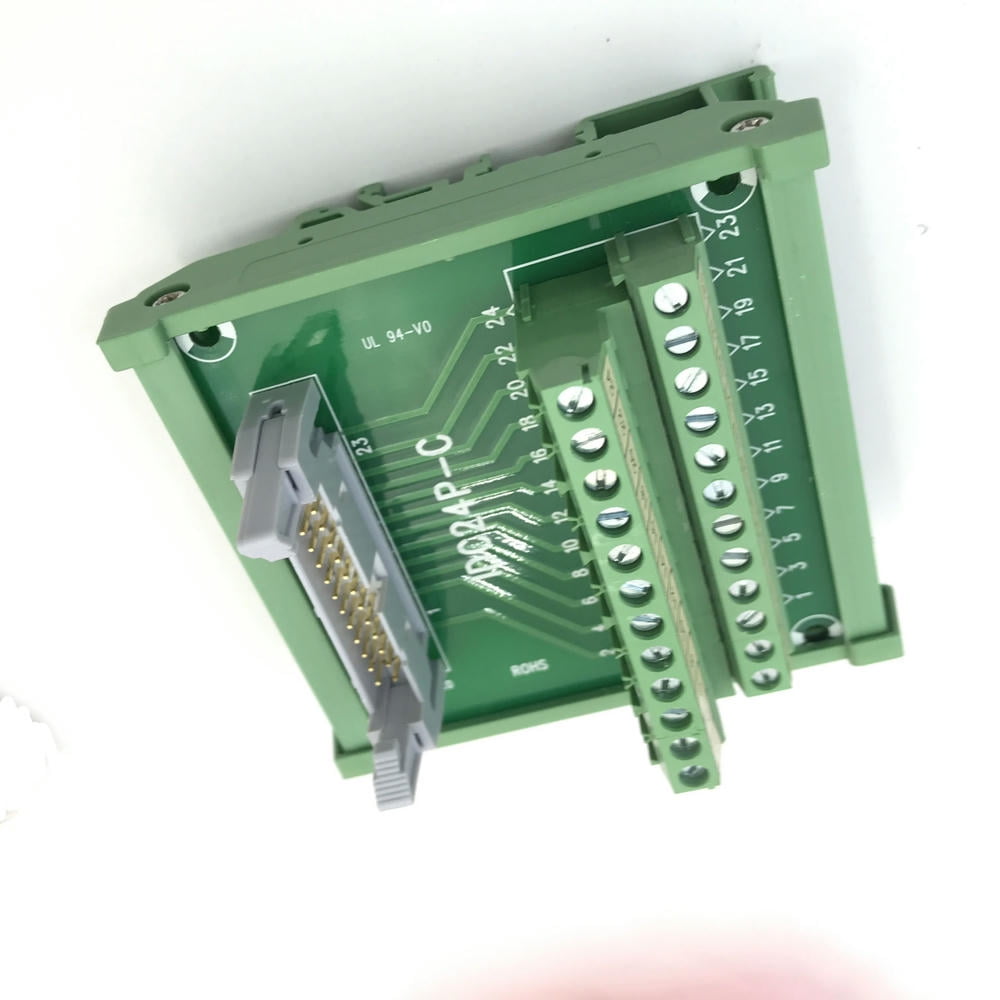 FOR IDC24P Terminal Block 24Pin 5mm DIN Rail Mount Interface Power ...
