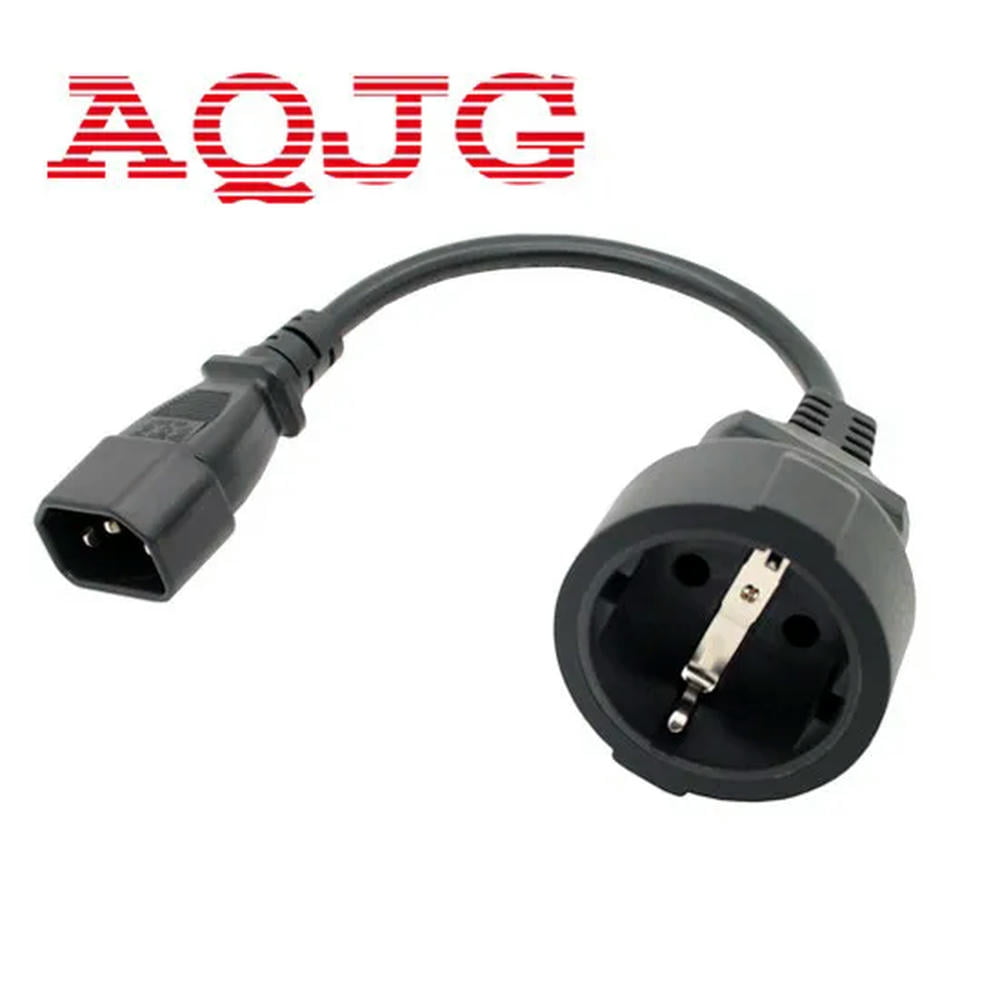 FOR IEC 320 C14 3Pin Male Plug to CEE 7/7 European Socket Female ...