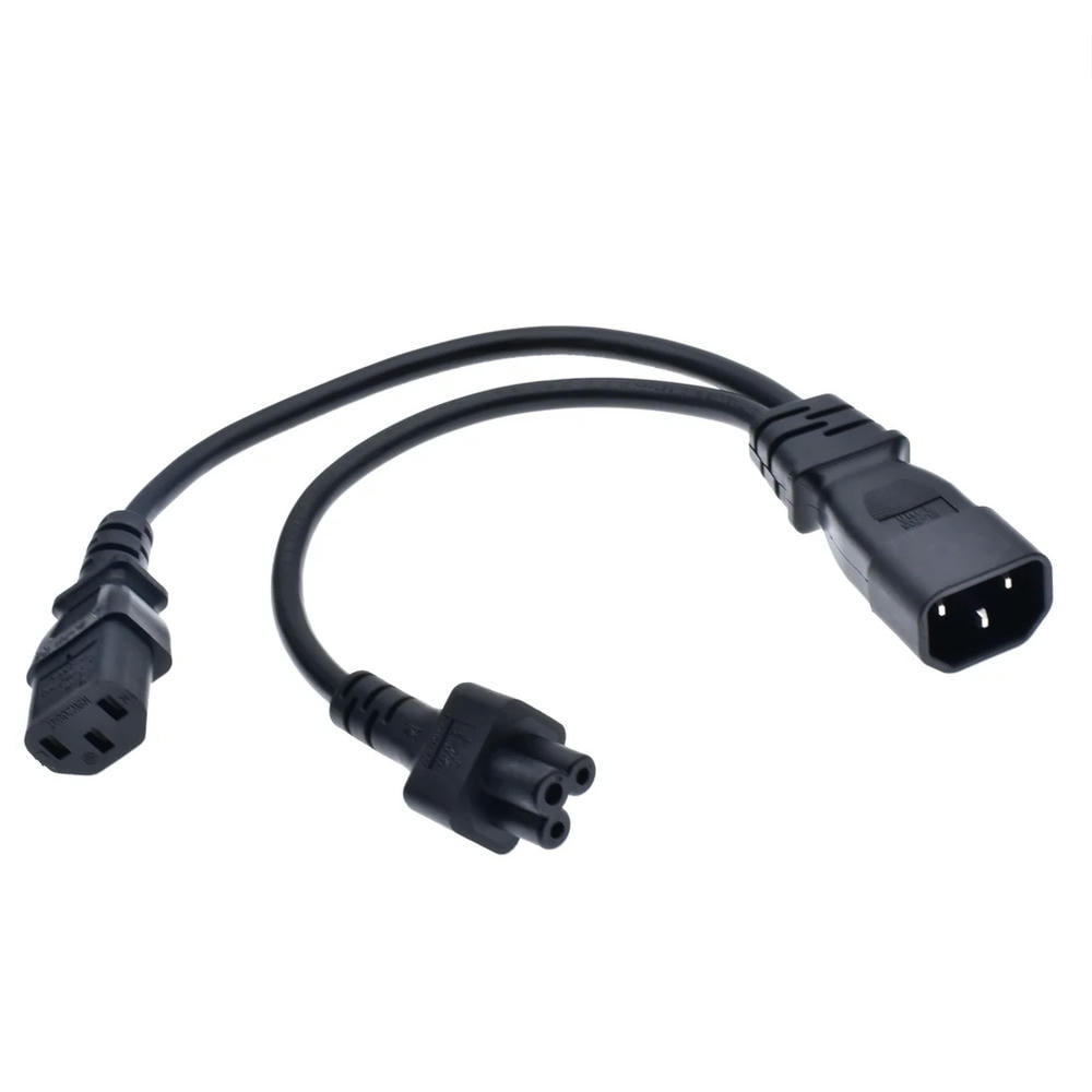 FOR IEC320-C14 To C13 + C5 Splitter Power Cord Cable Cabinet Server 1 To 2 - Walmart.com