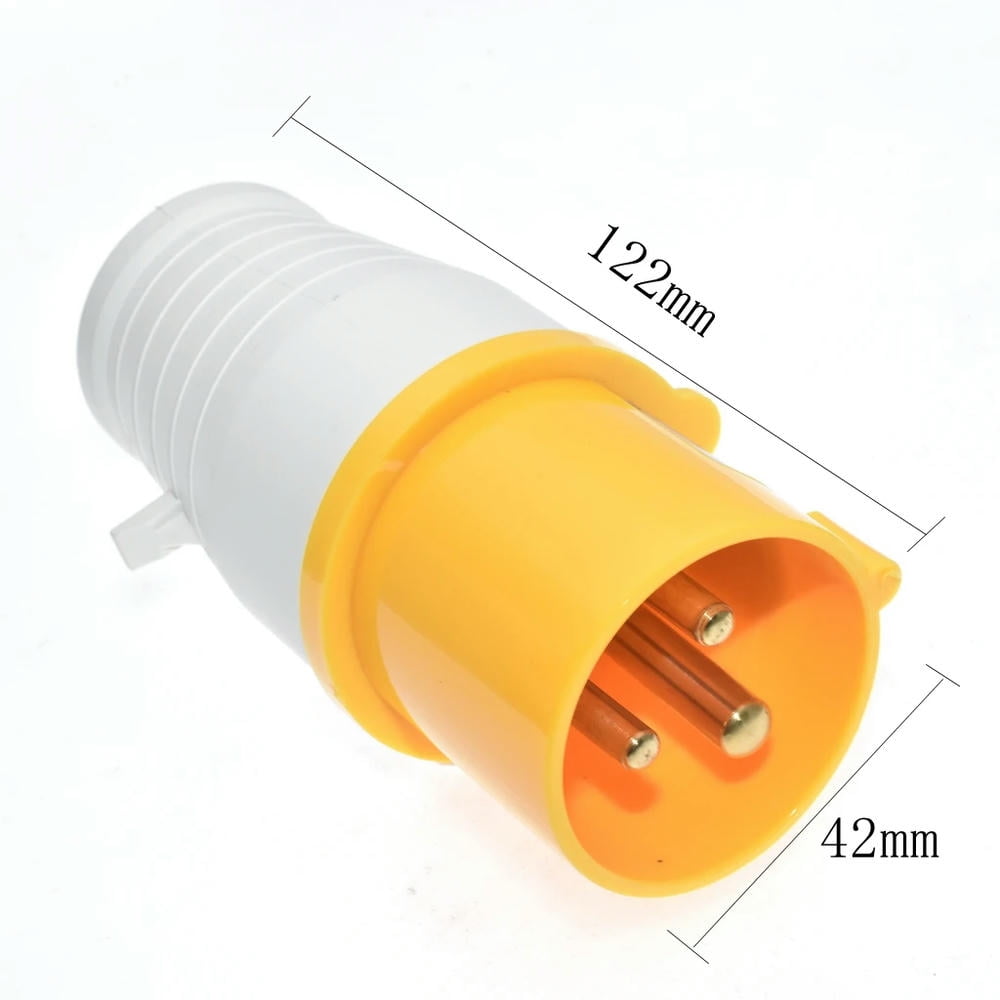 FOR IP44 4H 110-130V Eu Yellow Industrial 3P 16A Connector Male and ...