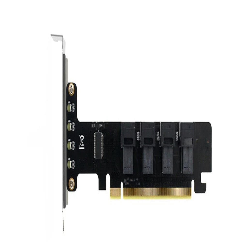 FOR Improved Storage with PCI-E U2 Expansion Card ,PCIe X16 to 4 NVME U ...