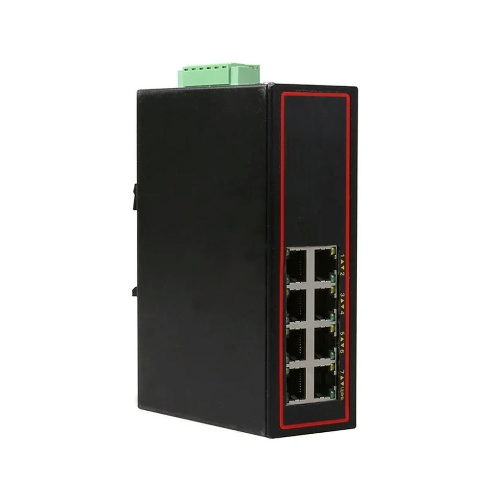FOR Industrial 8 port ethernet LAN switch 100M DOUBLE DC POWER high and ...