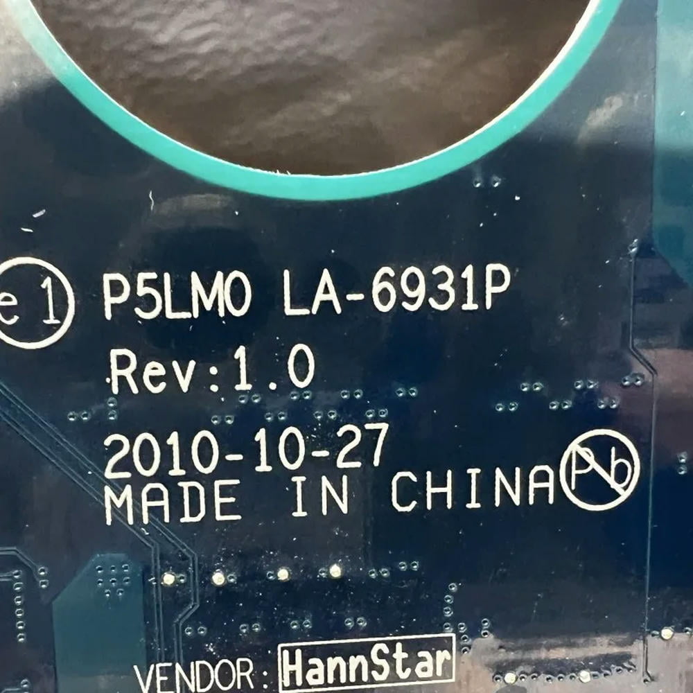 FOR LA-6931P For 5950G Lap Motherboard MBRA502002 With ATI HD6850 2GB GPU DDR3 Mainboard ...