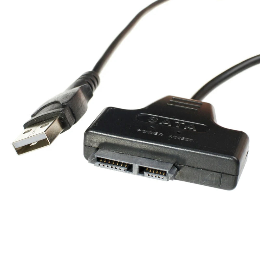 FOR Laptop USB 2.0 to 7+6 13Pin SATA CD/DVD Optical Drive Adapter Cable ...