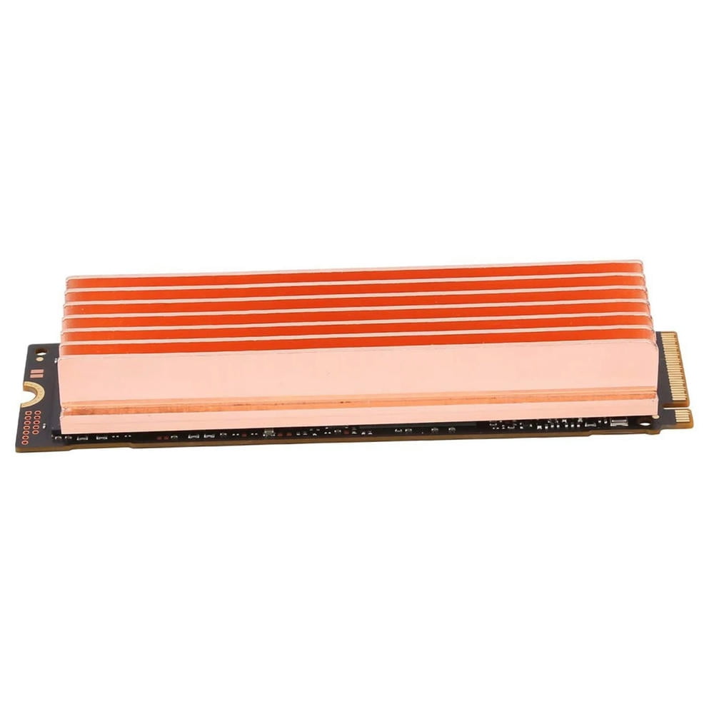 FOR M.2 Heatsink Pure Copper NVMe M2 2280 SSD DIY 7 Fins Cooler with ...
