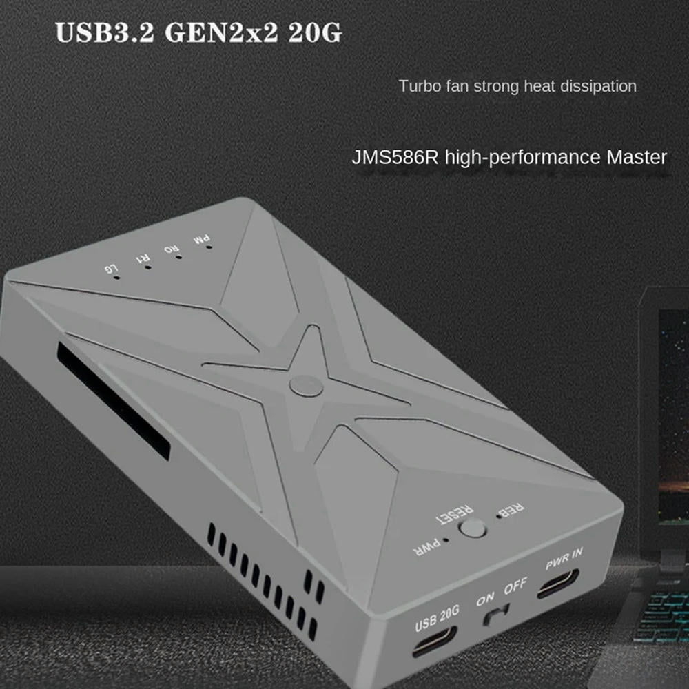 FOR M.2 NVME SSD RAID Array Mobile External Hard Disk Box Hardisk Box ...