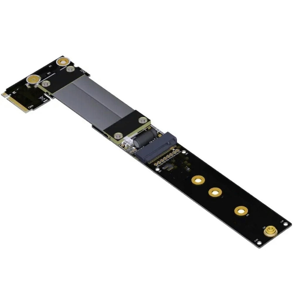 FOR M.2 NVMe SSD Extension Cable M-Key Extender Turning 90 degrees ...